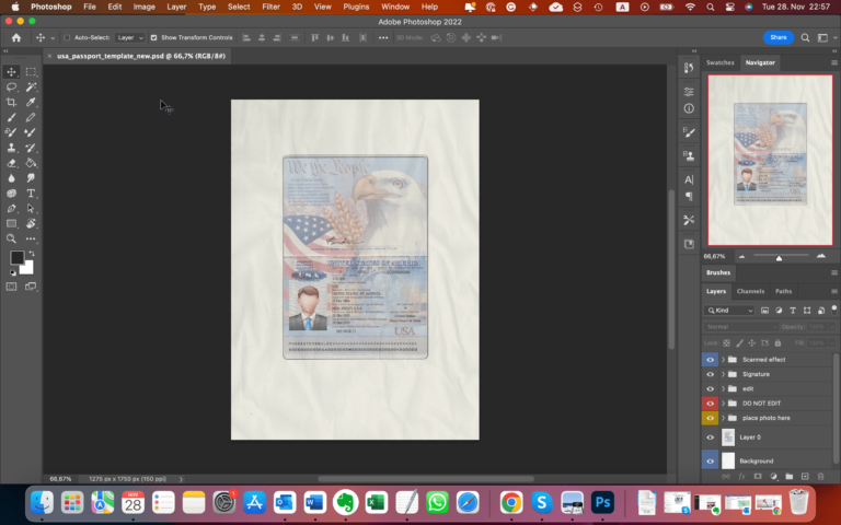 How to Edit Passport PSD Template [Video Incl.]